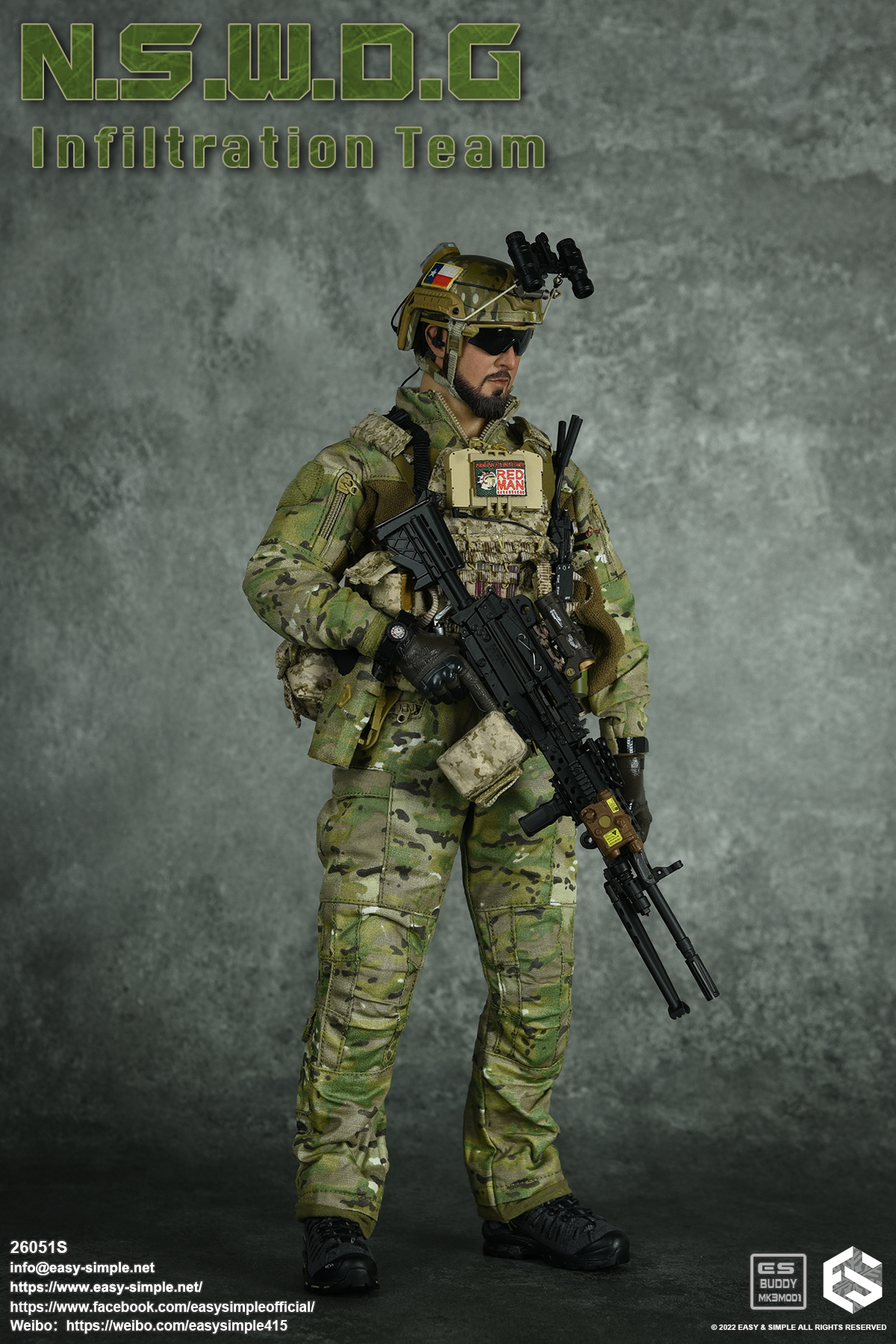 Easy&Simple 26051S N.S.W.D.G Infiltration Team,Boxed Figure