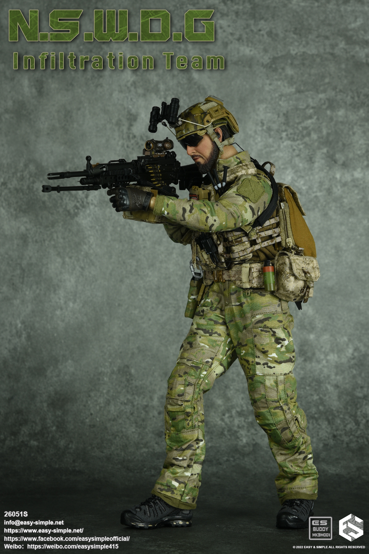 Easy&Simple 26051S N.S.W.D.G Infiltration Team,Boxed Figure