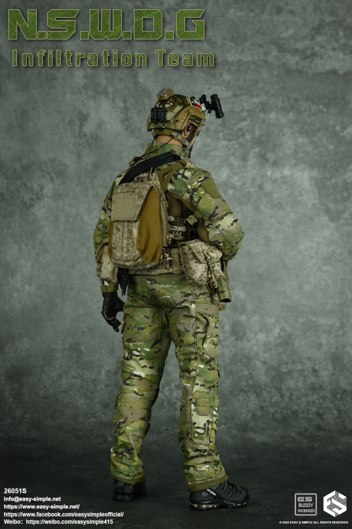 Easy&Simple 26051S N.S.W.D.G Infiltration Team,Boxed Figure