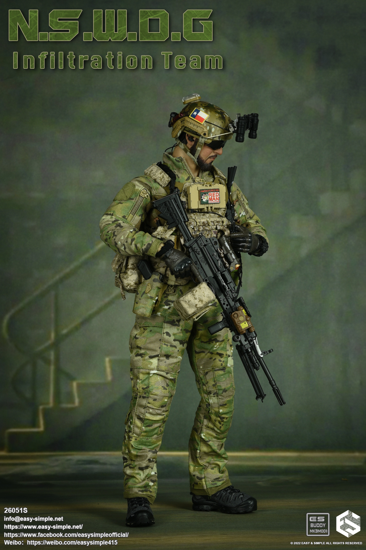 Easy&Simple 26051S N.S.W.D.G Infiltration Team,Boxed Figure